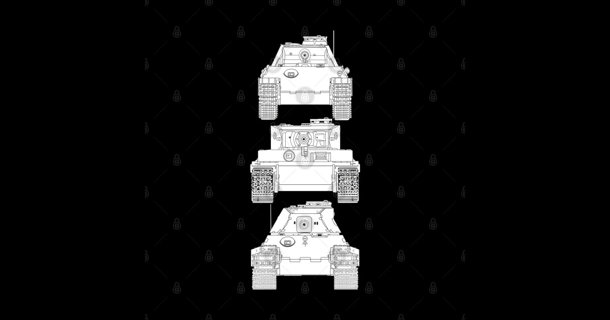 German WW2 legendary cat tanks. Tiger 1, Tiger 2 and Panther - Military ...