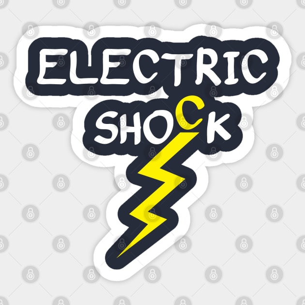 Electric Shock Logo - Sticker | TeePublic
