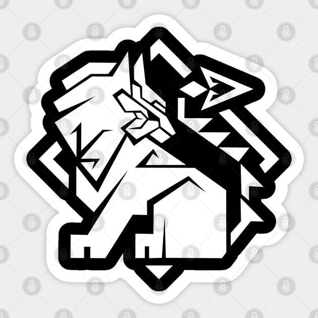 Genshin Impact Dehya Emblem - White - Genshin Impact - Sticker | TeePublic