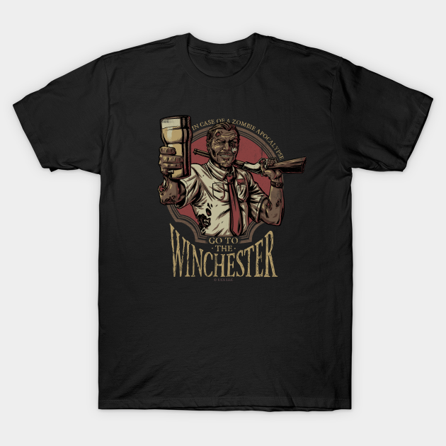 Go to the Winchester - Shaun Of The Dead - T-Shirt | TeePublic