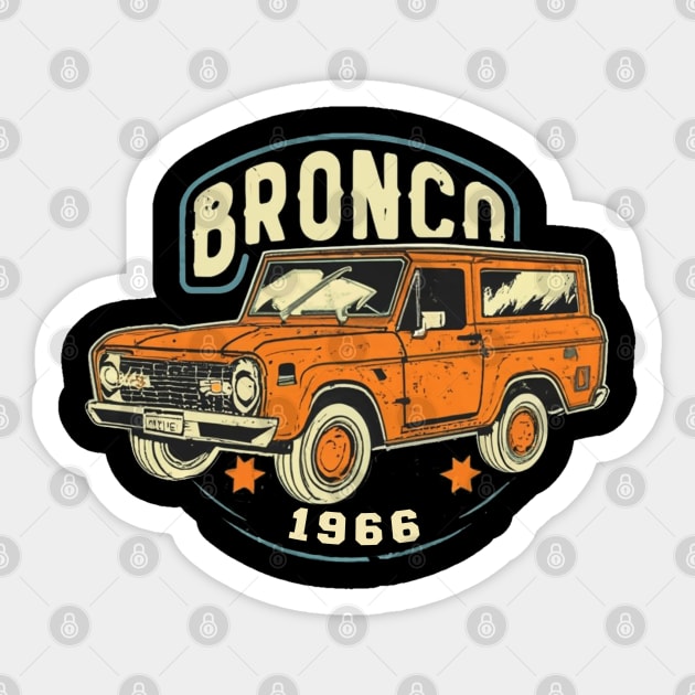 Retro 1987-1991 Ford Bronco w/Tires - Ford Bronco - Sticker | TeePublic