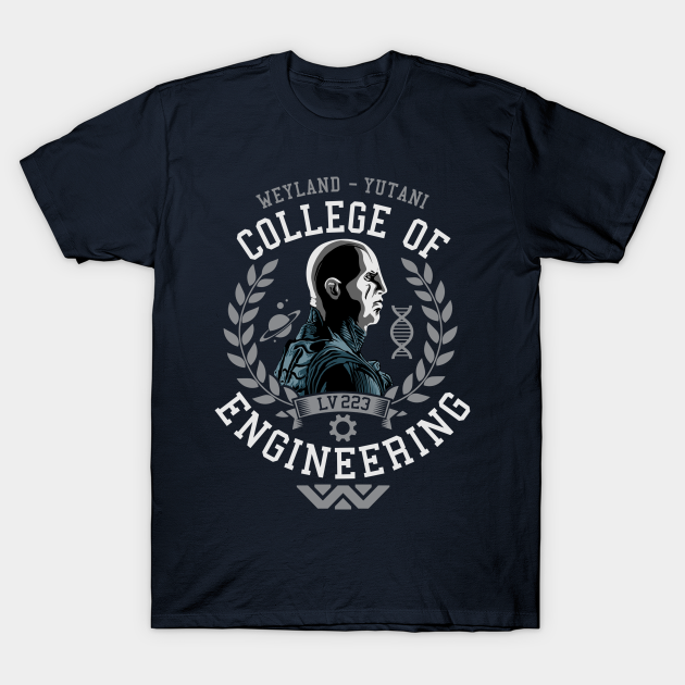 College of Engineering - Alien - T-Shirt | TeePublic