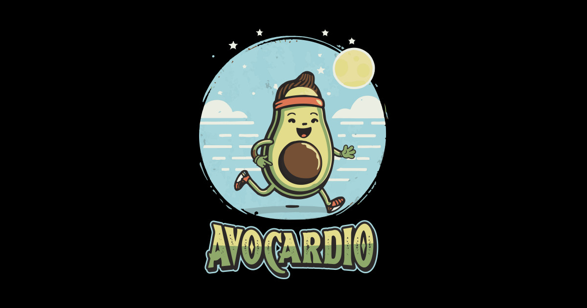 AVOCARDIO - Avocado - Sticker | TeePublic