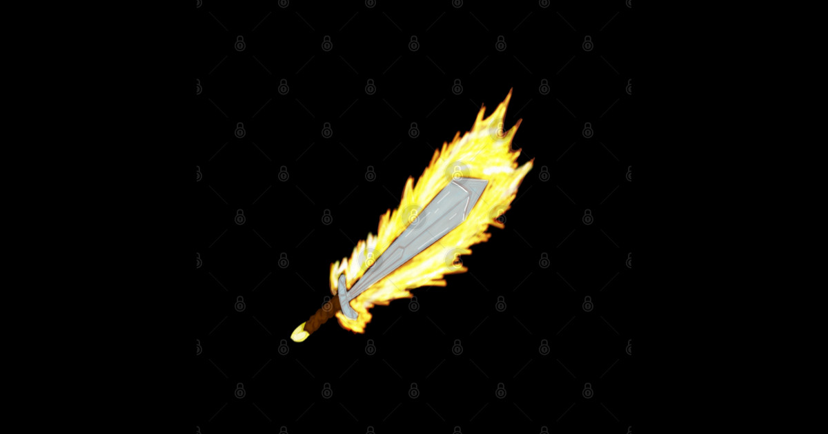 Flame Sword - Flame Sword - Magnet | TeePublic