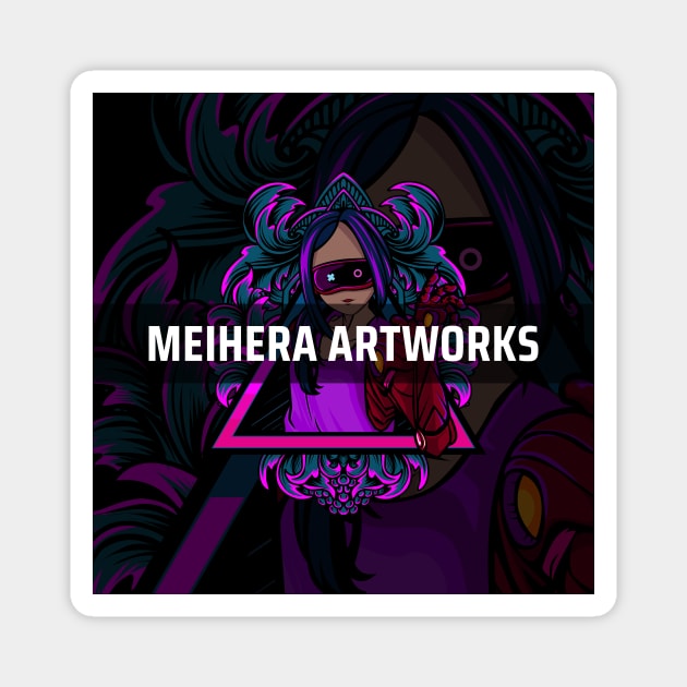 meihera artwork logo - Robot Girl - Magnet | TeePublic