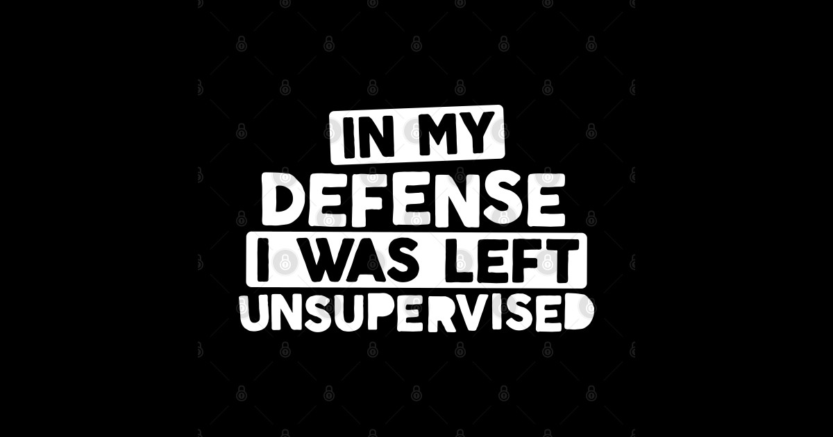 In My Defense I Was Left Unsupervised Bold Naughty In My Defense I