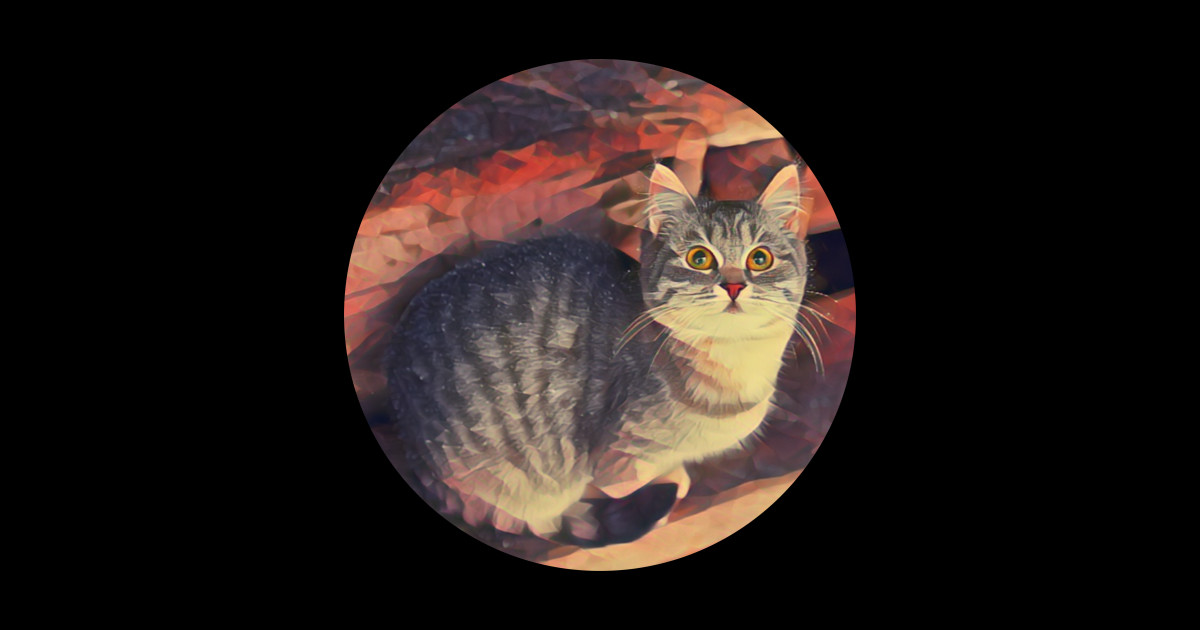 Adorable floppy cat - Adorable Floppy Cat - Sticker | TeePublic