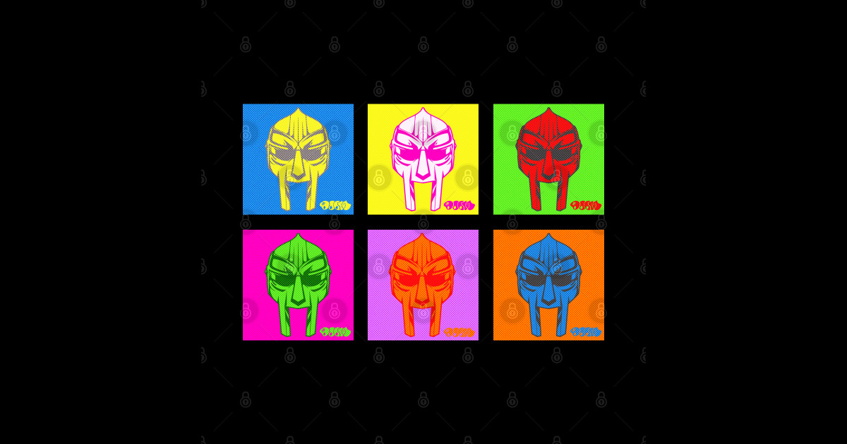 MF Doom Pop Art Style Halftone - Mf Doom - Posters and Art Prints ...