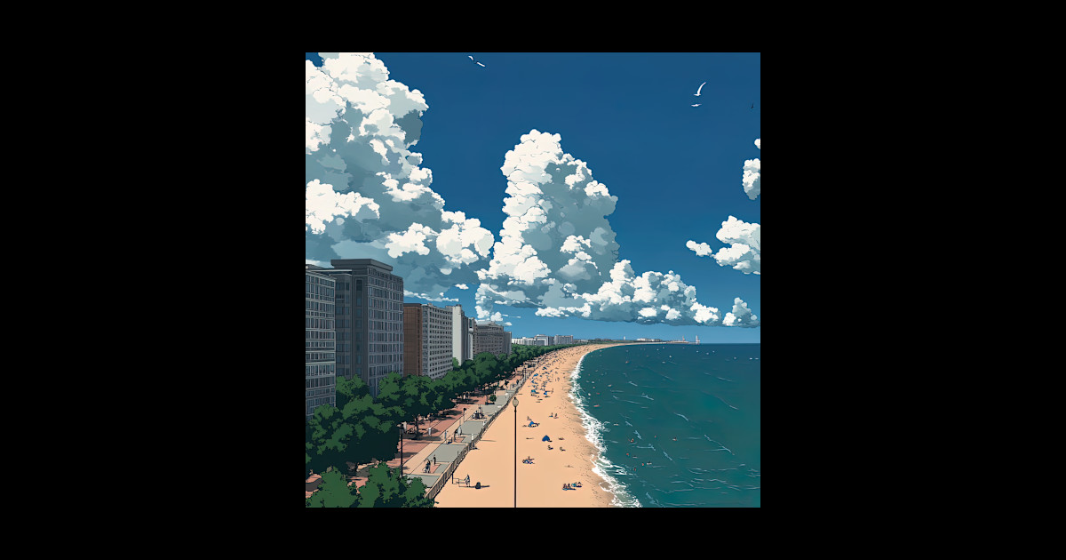 Virginia Beach, city | Anime style - Virginia Beach City - Sticker ...