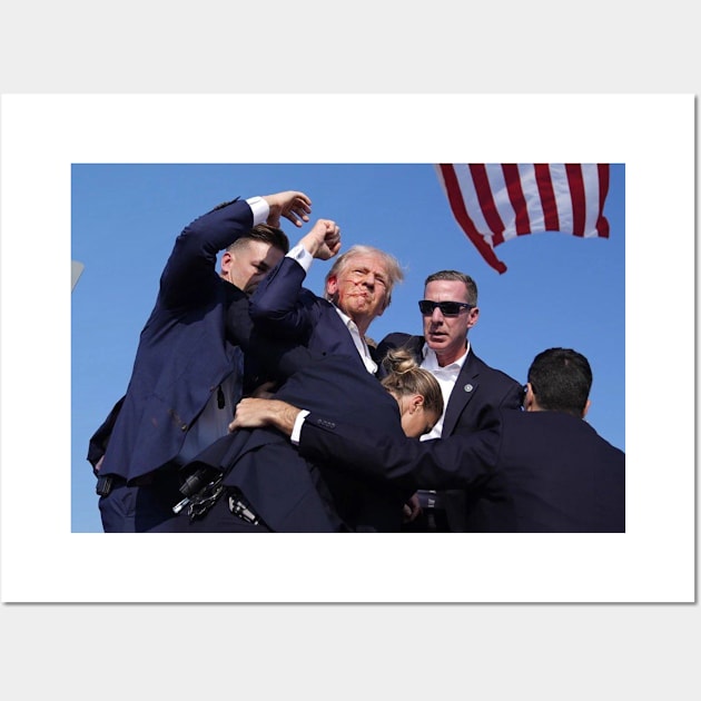 President Donald Trump Assassination Fight Fist Pump - Trump ...