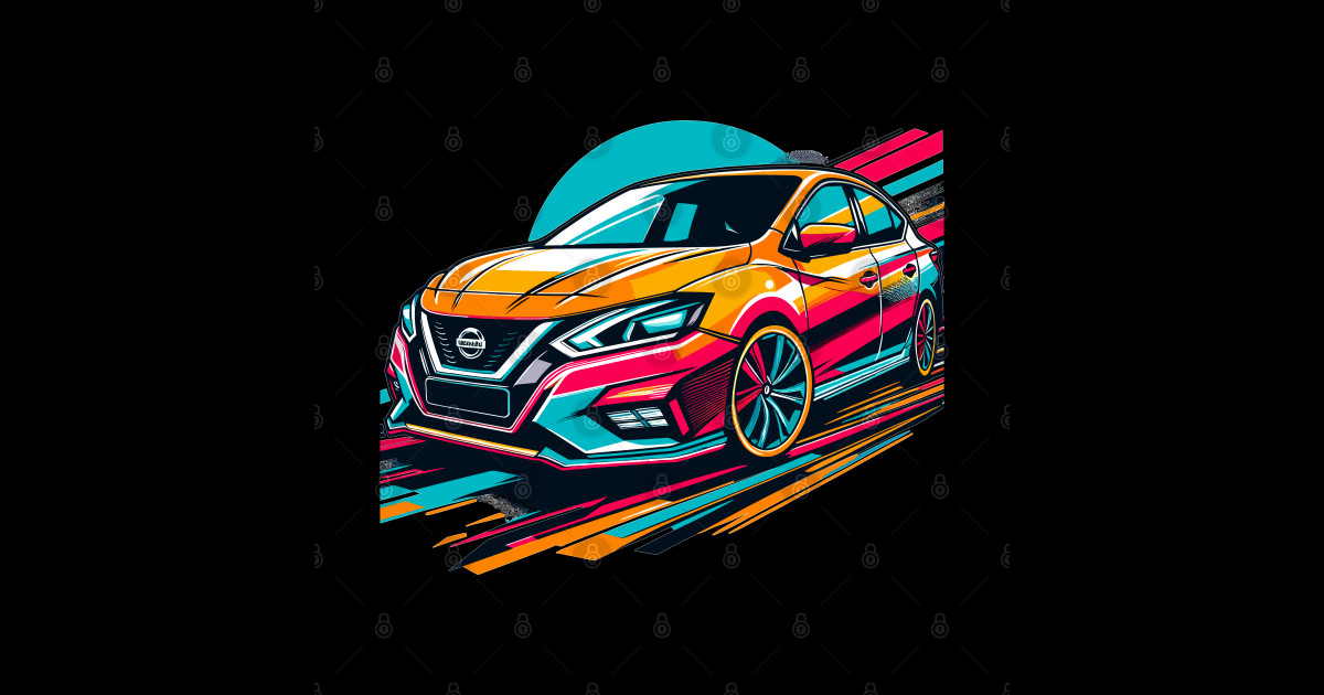 Nissan Sentra - Nissan - Sticker | TeePublic