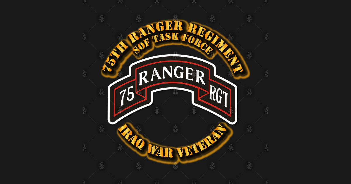 Iraq War Vet - 75th Ranger Rgt - Kosovo - T-Shirt | TeePublic