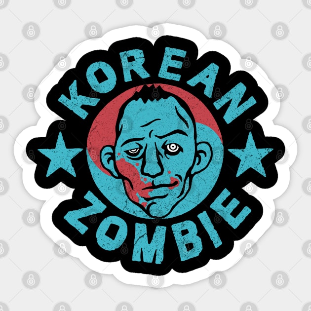 Vintage Korean Zombie - Korean Zombie - Sticker | TeePublic