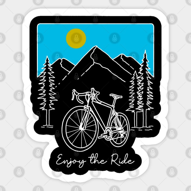 Enjoy The Ride - Bike - Sticker | TeePublic