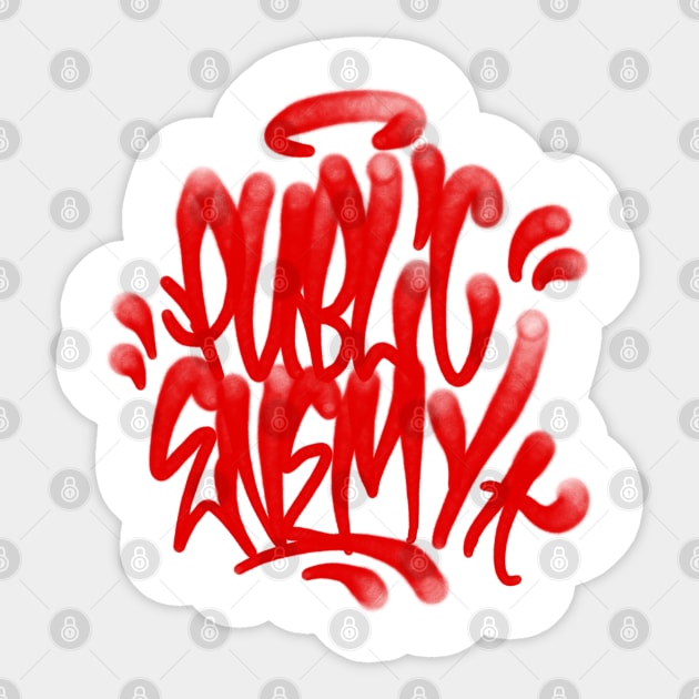 PUBLIC ENEMY - Hip Hop - Sticker | TeePublic