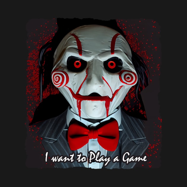 Billy The Puppet - Jigsaw Chainsaw - T-Shirt | TeePublic