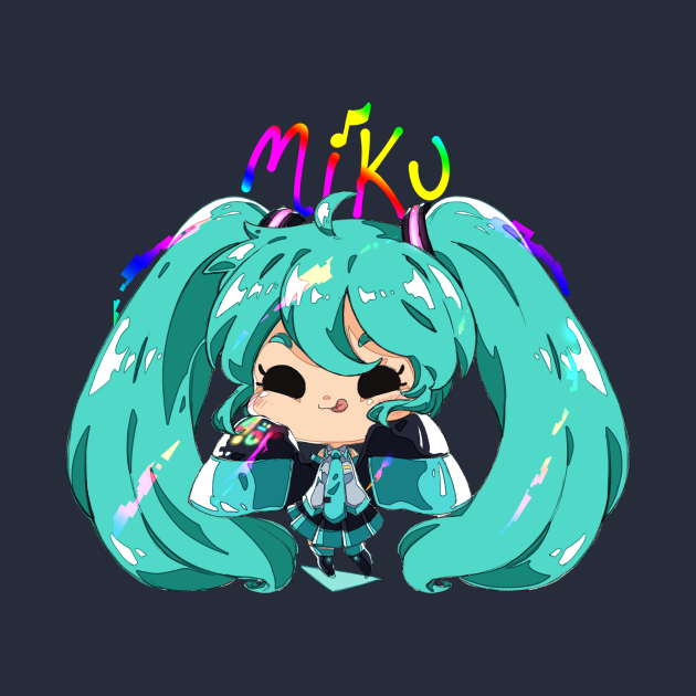 Smol Miku - Hatsune Miku Vocaloid - T-Shirt | TeePublic