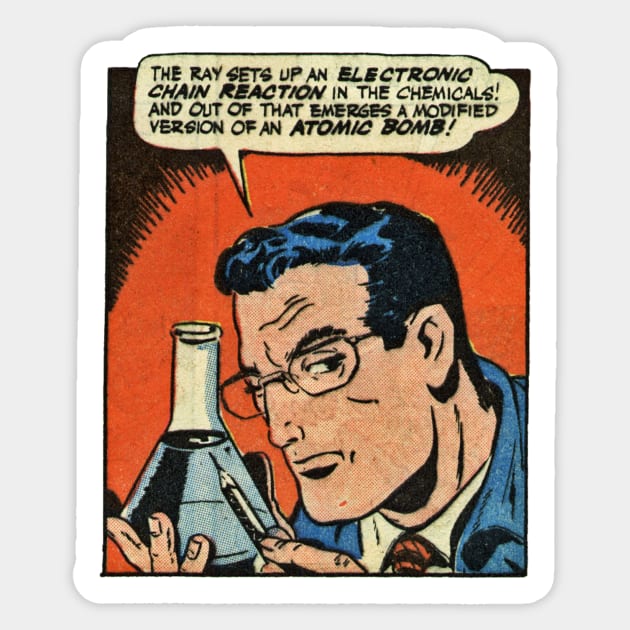 The Ray Sets Up An Electronic Chain Reaction! - Black Terror - Sticker ...