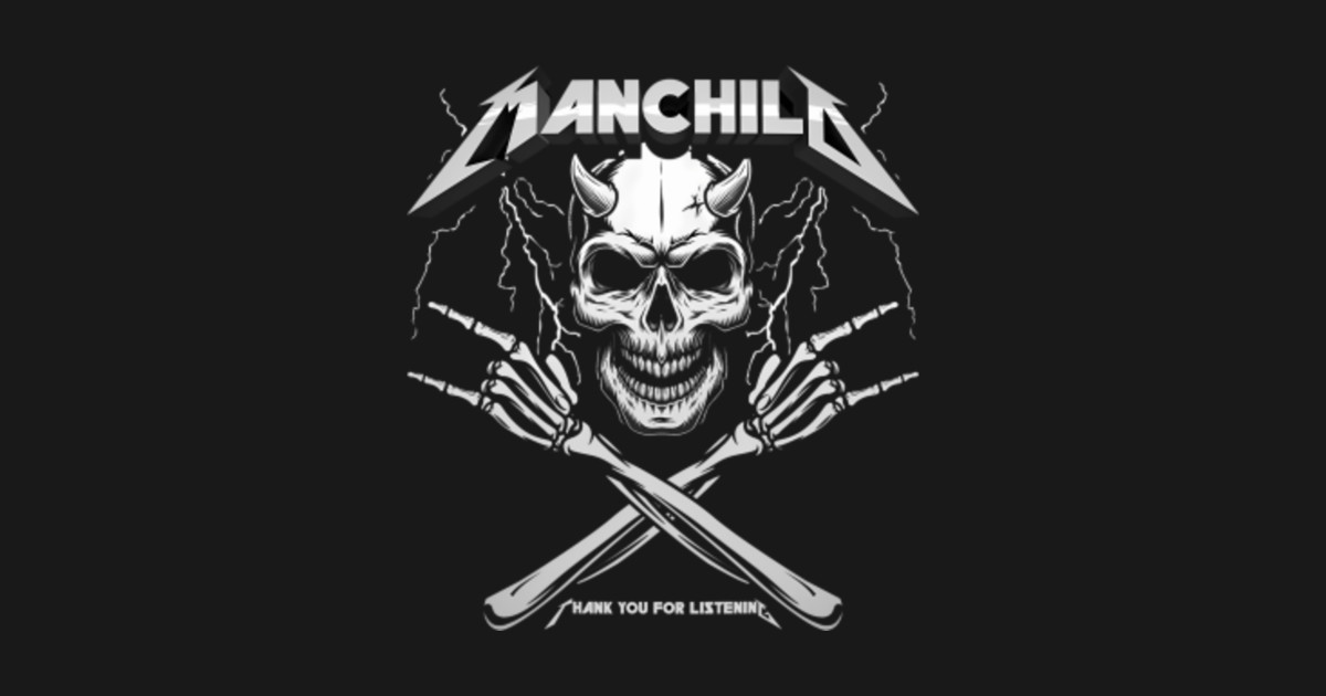 Manchild Metallica Skull - Manchild Metallica Skull - T-Shirt | TeePublic