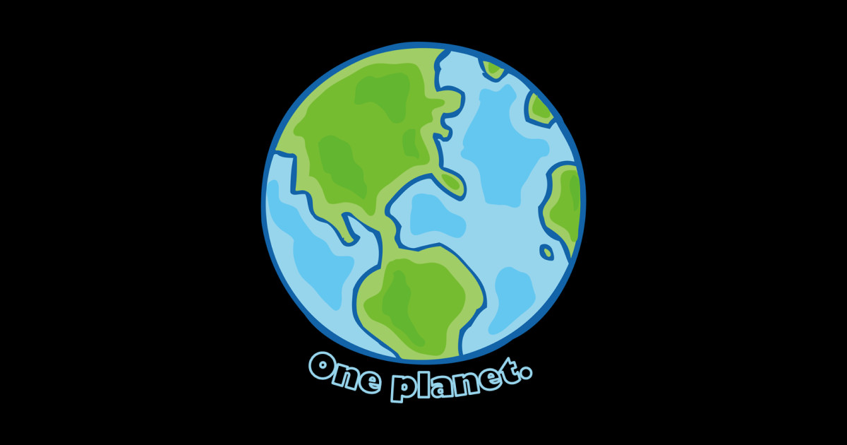 One Planet Earth - One Planet - Sticker | TeePublic