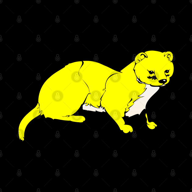 Yellow Weasel - Yellow Weasel - Tapestry | TeePublic