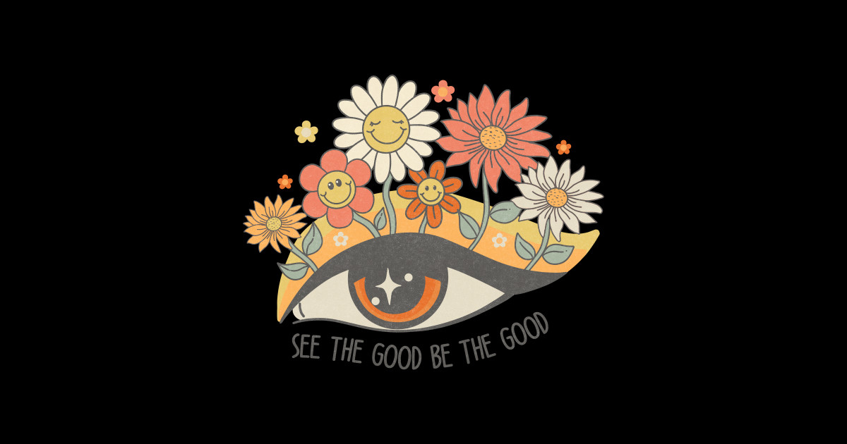 See the Good Eye with Flower - See The Good Eye With Flower - Sticker ...