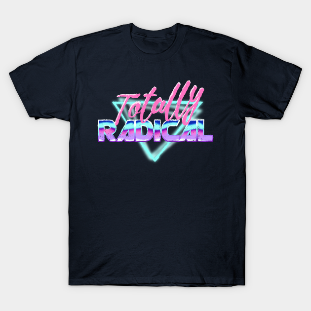 Totally Radical - 80's/90's Retro Vaporwave Cool Font Neon Text ...