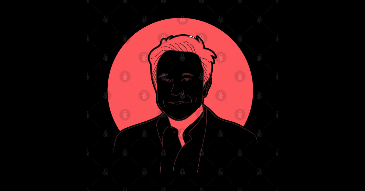 Elon Musk Line Art - Elon Musk - Sticker | TeePublic