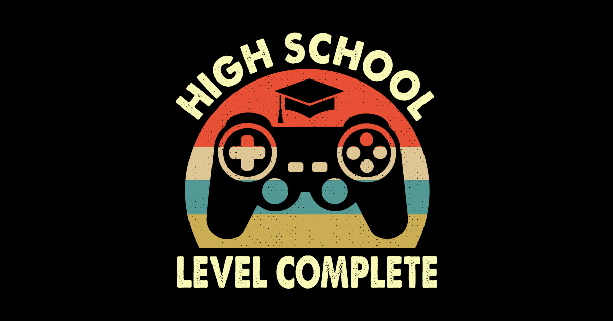 High School Graduation Level Complete Video Gamer - High School Level ...