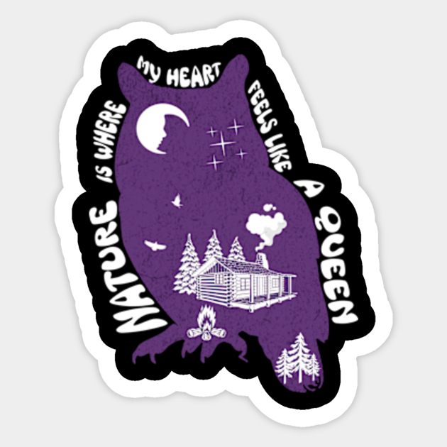 Owl Nature In My Heart - Nature Conservation - Sticker | TeePublic