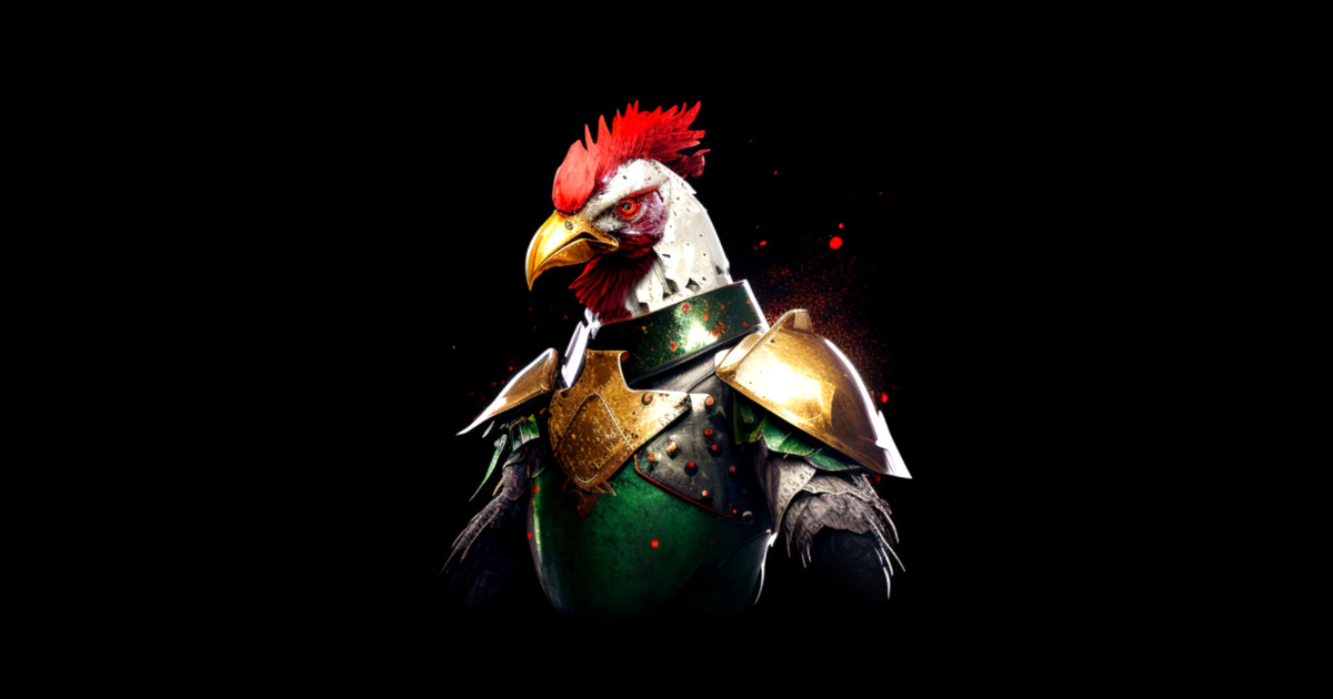 Chicken Knight - Christian - Chicken Knight - Sticker | TeePublic