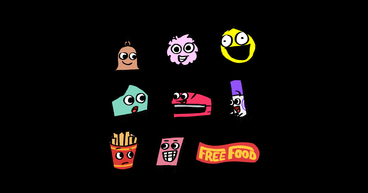 BFB FREE FOOD Pack - Bfb - Sticker | TeePublic