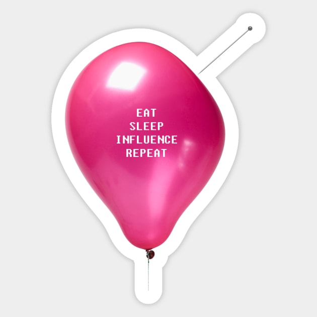 Pink Balloon - Pink - Sticker | TeePublic