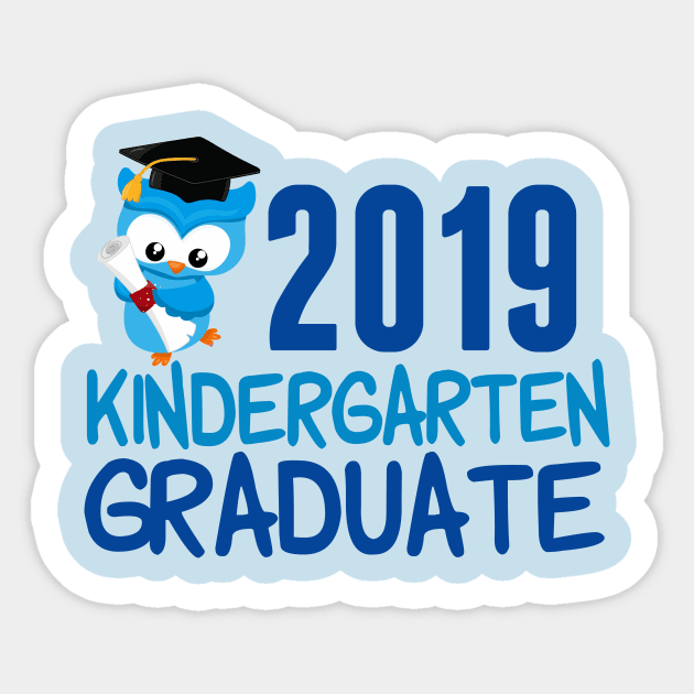 2019 Kindergarten Graduate - Kindergarten Graduation - Sticker | TeePublic