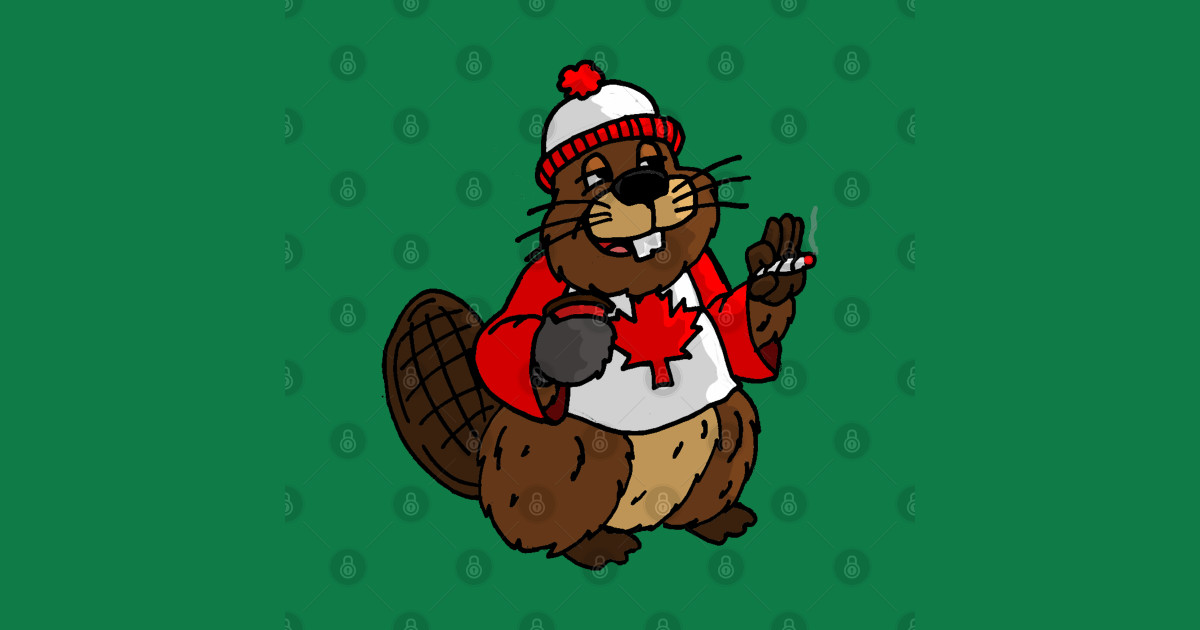 Legal Beaver Eh - Marijuana - T-Shirt | TeePublic