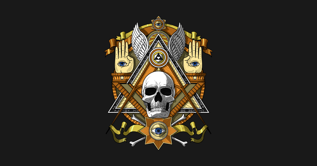 Masonic Skull - Masonic Skull - T-Shirt | TeePublic