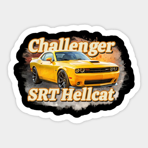 Dodge Challenger SRT Hellcat - Dodge Challenger - Sticker | TeePublic