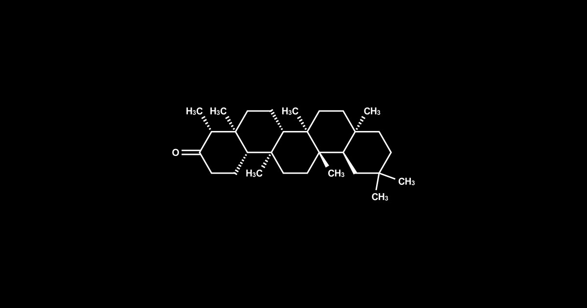 Friedelin Chemical Molecule Structure - Friedelin - Sticker | TeePublic