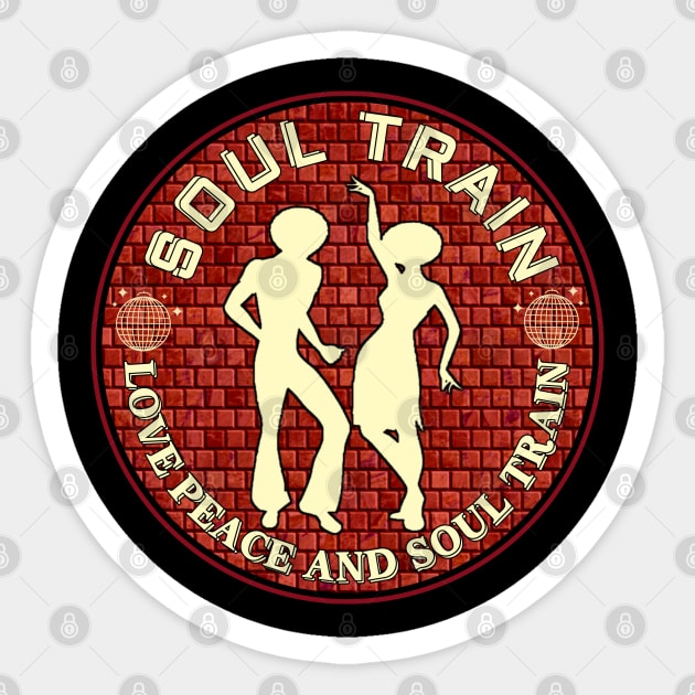 Soul Train Wall - Soul Train - Sticker | TeePublic