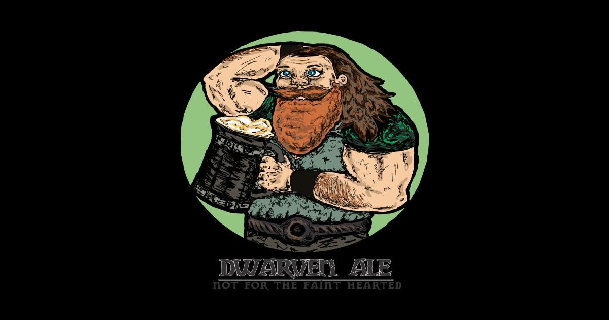 Dwarven Ale - Dungeons And Dragons - Sticker | TeePublic