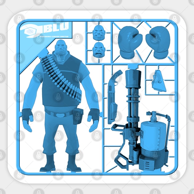 Team Fortress 2 - Heavy Weapons Guy Model Sprue - Blu - Team Fortress 2 ...
