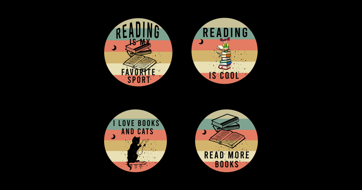 Reading is cool sticker pack - Reading - Sticker | TeePublic