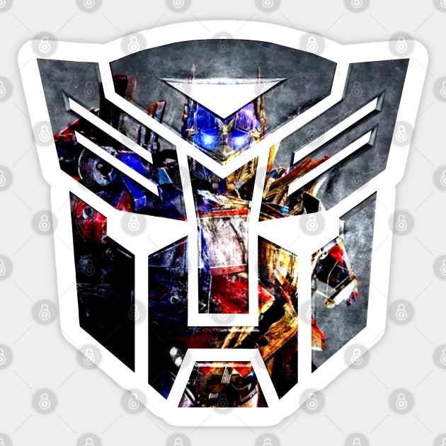 optimus prime logo cool - Optimus Prime - Sticker | TeePublic