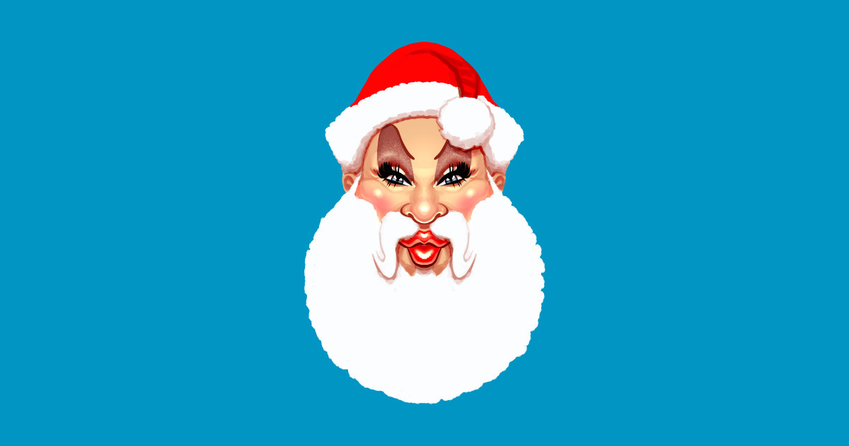 Drag Santa - Santa - T-Shirt | TeePublic