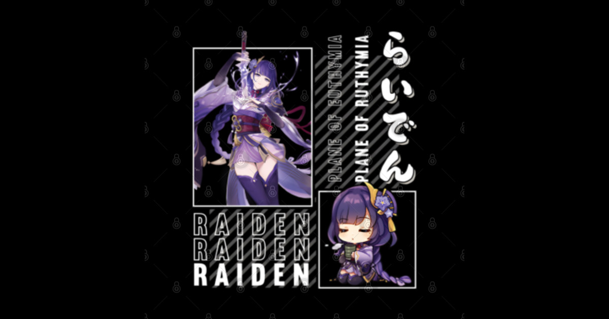 raiden shogun - Raiden Shogun - Sticker | TeePublic