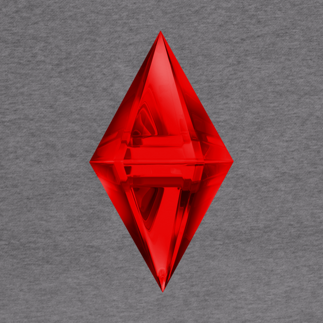 Sims red Plumbob Diamond - Sims - Hoodie | TeePublic