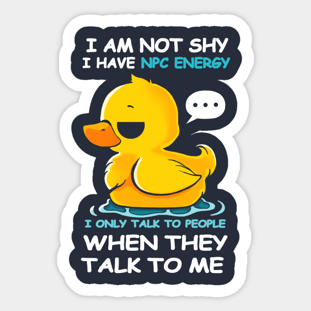 Npc Energy - Npc - Sticker | TeePublic