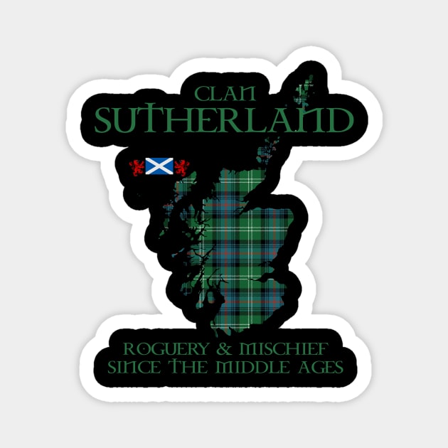 Clan Sutherland tartan Scotland map Saltire flag and lion rampant ...