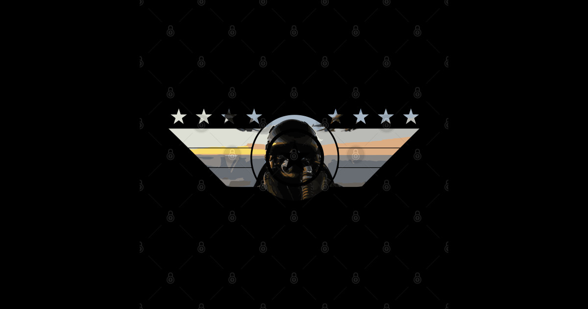 Fighter jet pilot - Pilot - Sticker | TeePublic