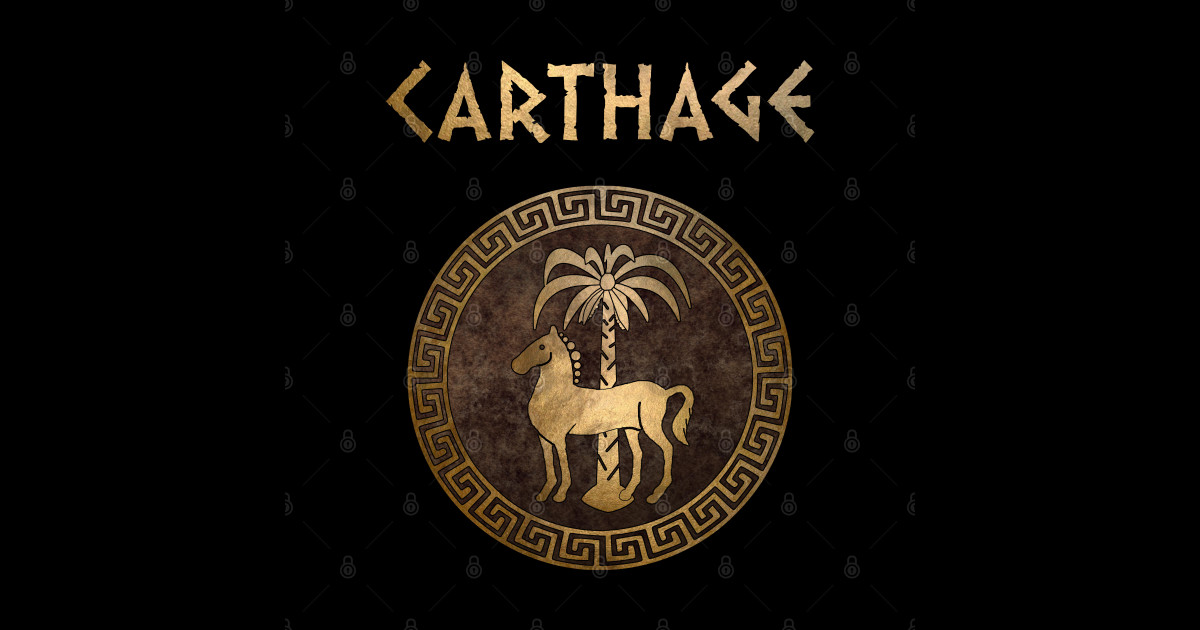 Carthage Ancient Symbol of Qart-Hadasht - Carthage - Sticker | TeePublic